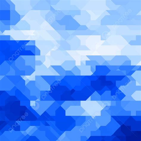 Abstract Geometric Background With Blue Grid Of Random Shapes Vector