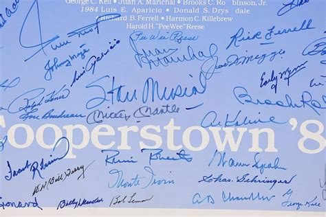 Mickey Mantle Joe Dimaggio Ted Williams Koufax Signed Hall Of Fame Pos
