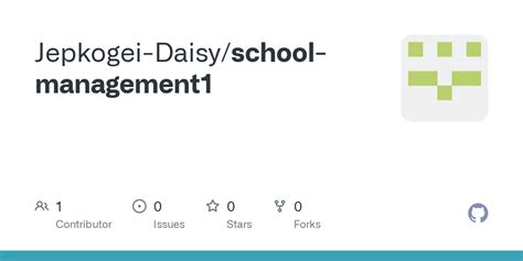 GitHub Jepkogei Daisy School Management