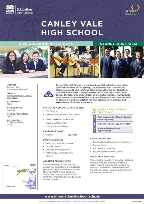 Canley Vale High School Nsw De International Education