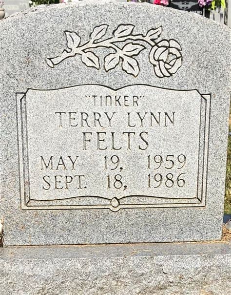 Terry Lynn “tinker” Felts 1959 1986 Find A Grave Memorial