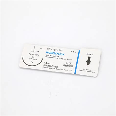 Good Quality Braided Black Silk 2 Packing Sutures China Surgical