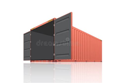 Cargo Container Vector Stock Vector Illustration Of Package