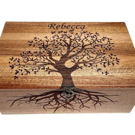 Tree Of Life Wood Box Etsy
