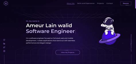 idris walid ameurlain on linkedin nextjs portfolio reactjs