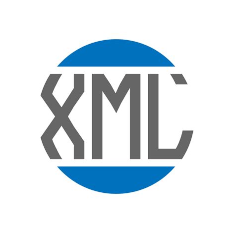 Xml Letter Logo Design On White Background Xml Creative Initials Circle Logo Concept Xml