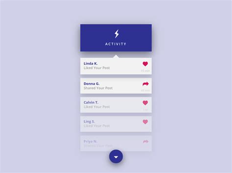 Daily Ui Challenge 047 Activity Feed By Will Flourance On Dribbble