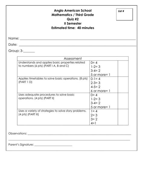 Math Quiz Online Exercise Live Worksheets