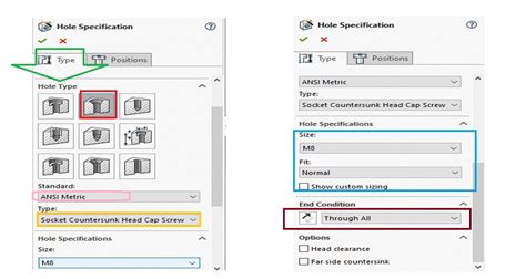 How To Use Solidworks Hole Wizard Tool For Creating Designs