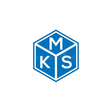 Mks Letter Logo Design On Black Background Mks Creative Initials