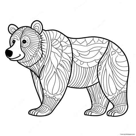Brown Bear Coloring Page 3880 3107