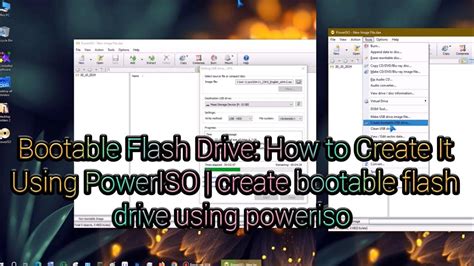 Bootable Flash Drive How To Create It Using Poweriso Create Bootable Flash Drive Using