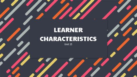 Learner Characteristics Genially Learner Characteristics Genially
