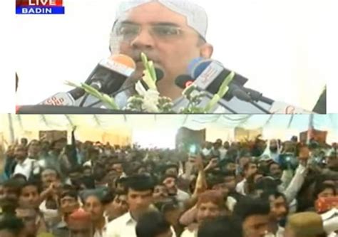 Asif Zardari Ppp Jalsa In Badin Today Live Update Political