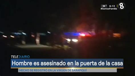 Hombre Es Asesinado En La Puerta De La Casa Telediario Costa Rica
