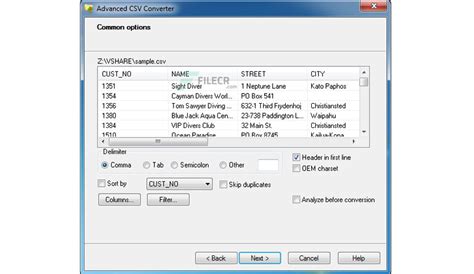 Advanced Csv Converter 781 Free Download Filecr