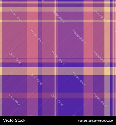 Basic Check Pattern Tartan Handsome Seamless Vector Image