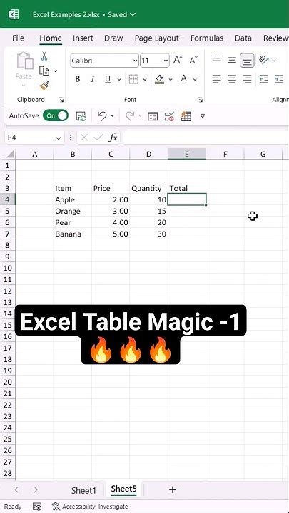 Excel Table Trick 1 Dashboard Table Advanceexcel Basicexcel Exceltrick Exceltips Shorts