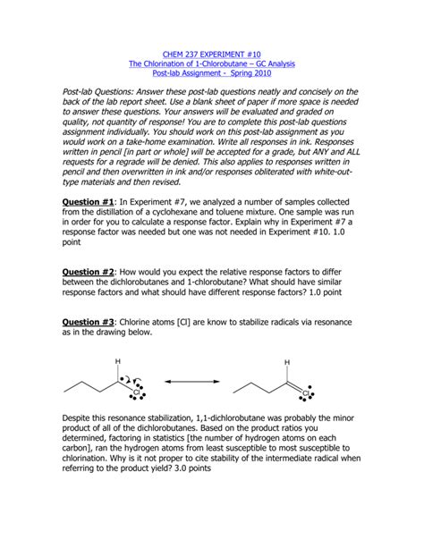 Post Lab Questions