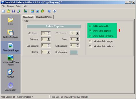 How To Create Thumbnails Gallery Easy Web Gallery Builder