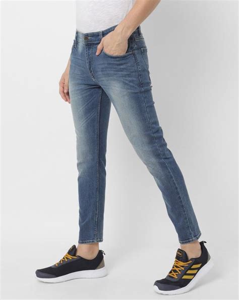 Washed Low Rise Skinny Jeans Jiomart