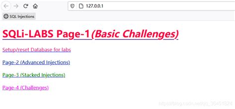 sql注入天书（sqli labs）搭建 sql注入天书怎么开启数据库 网络猿的博客 csdn博客
