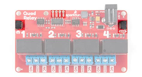 Qwiic Quad Relay Hookup Guide SparkFun Learn