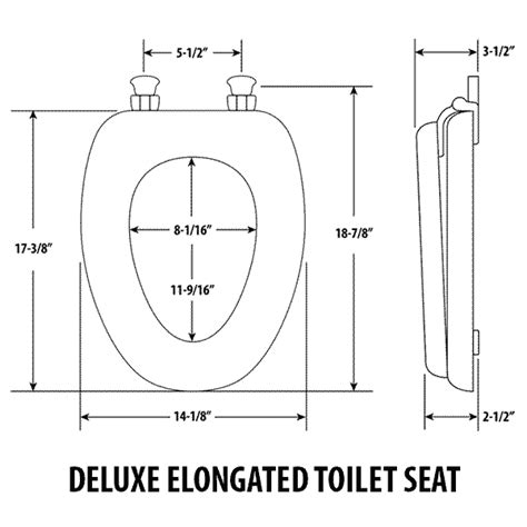 Elongated Toilet Seat Measurements Velcromag