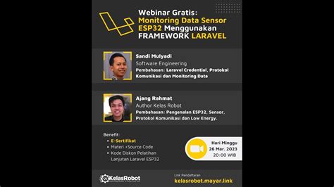 monitoring data sensor esp32 menggunakan framework laravel youtube