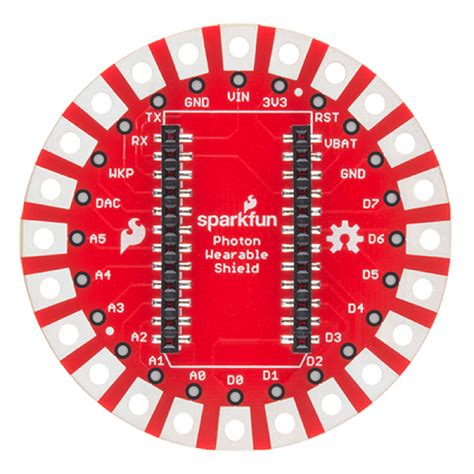 Photon Wearable Shield Hookup Guide SparkFun Learn