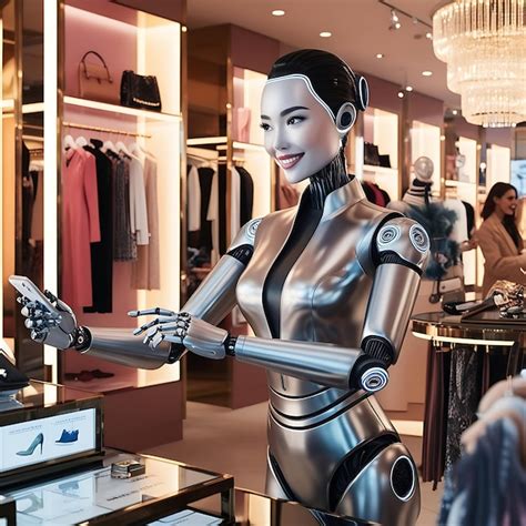 a female robot with a sign that says quot robot quot on it premium ai