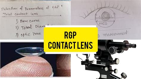Rgp Contact Lens Selection Of Parameters Rgp Trial Lens Fitting