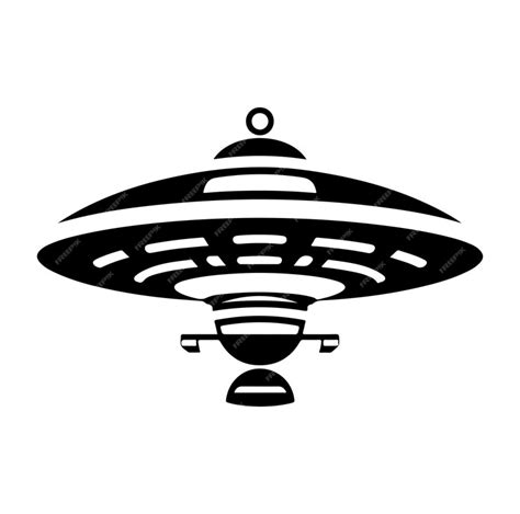 Ufo 실루 ⁇ ⁇ 터 ⁇ 배경 프리미엄 벡터