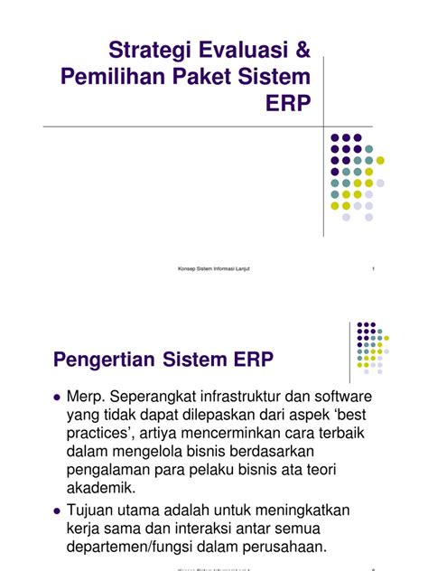 Strategi Dan Implementasi Erp Pdf