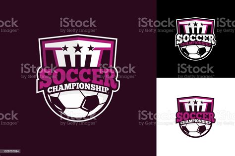축구 축구 아이콘 템플릿 디자인 벡터 엠블럼 디자인 개념 창조적 인 기호 아이콘 Championship에 대한 스톡 벡터 아트 및 기타 이미지 Championship