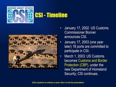 Container Security Initiative Csi Ppt