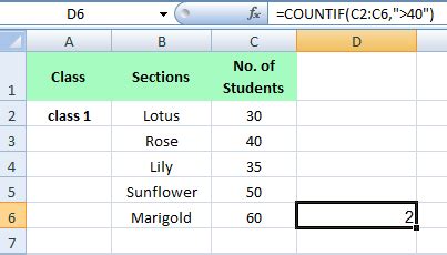 JavaMadeSoEasy Com JMSE Count Function In MS Excel