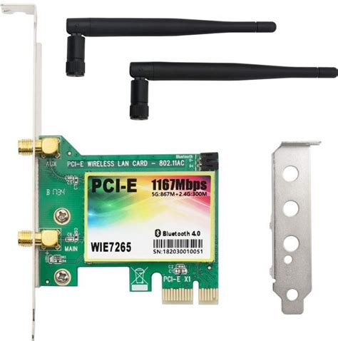 Best PCIe WiFi Expansion Card With Bluetooth Dual Band 5 GHz AC
