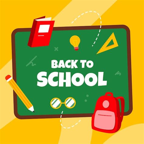 Premium Vector Back To School Design Illustration Collection