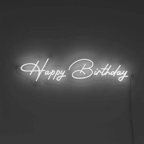 Happy Birthday Neon Sign — Custom Led Neon Sign And Wall Decor Art