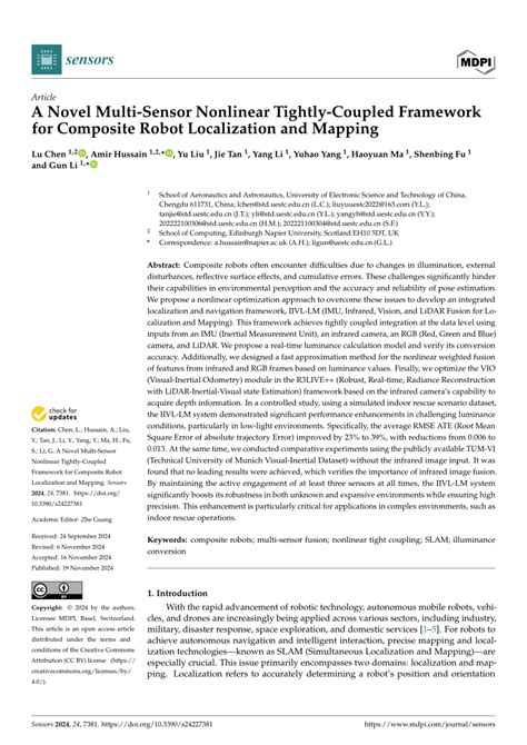 pdf a novel multi sensor nonlinear tightly coupled framework for