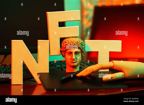 Concept Of Nft Creation By Artificial Intelligence Nft Inscription