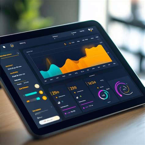 A Closeup Of A Productivity App Dashboard Displaying Metrics And