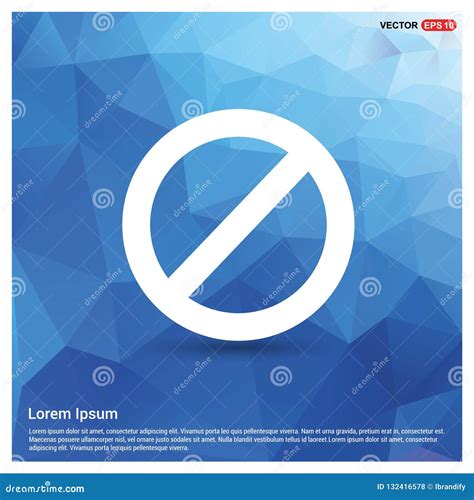 Icono Prohibido De La Muestra Ilustración del Vector Ilustración de