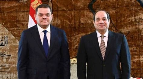 السيسي يستقبل رئيس الحكومة الليبية الجديدة في مصر