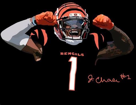Jamarr Chase Backgrounddesign Bengals Football Nfl Football Art