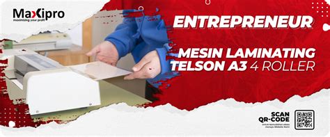 Mesin Laminating Telson A3 4 Roller Maxipro