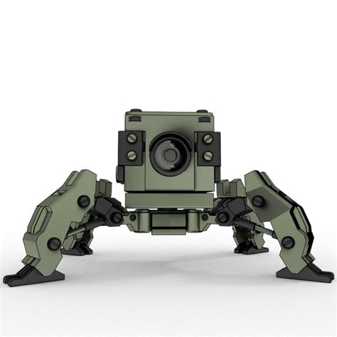 Mini Cube Walker Bot Modelos En 3d Modelo 3d 20 Blend 3ds Fbx