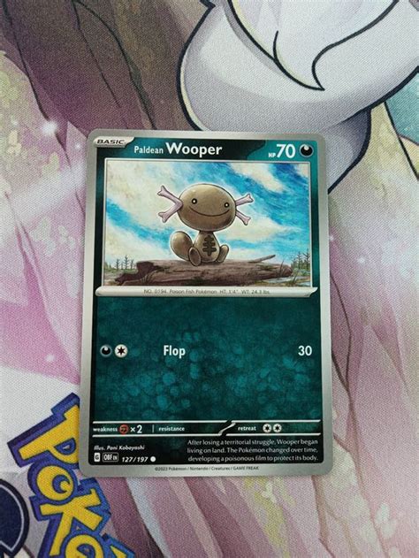 Paldean Wooper Paldea Felino Obsidian Flames Pokemon Gebraucht In