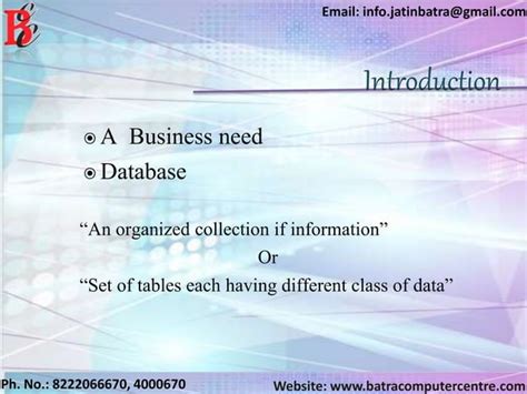Sql Training Institute In Ambala Batra Computer Centre Pptx